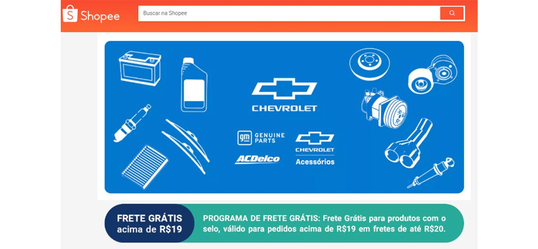 Chevrolet inaugura loja na Shopee com peças e acessórios para ...